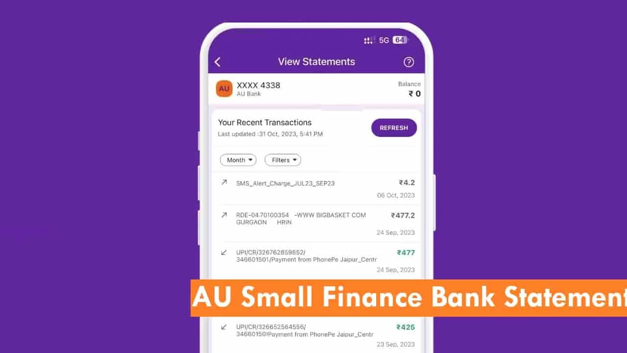 AU Bank Statement Password Troubles? Find Solution 2026