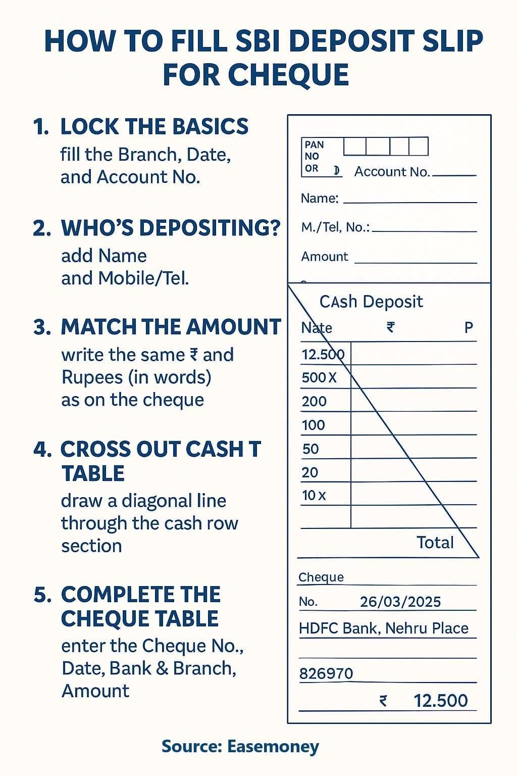 SBI Deposit Slip: Download And Fill Up (Cash And Cheque) 2026