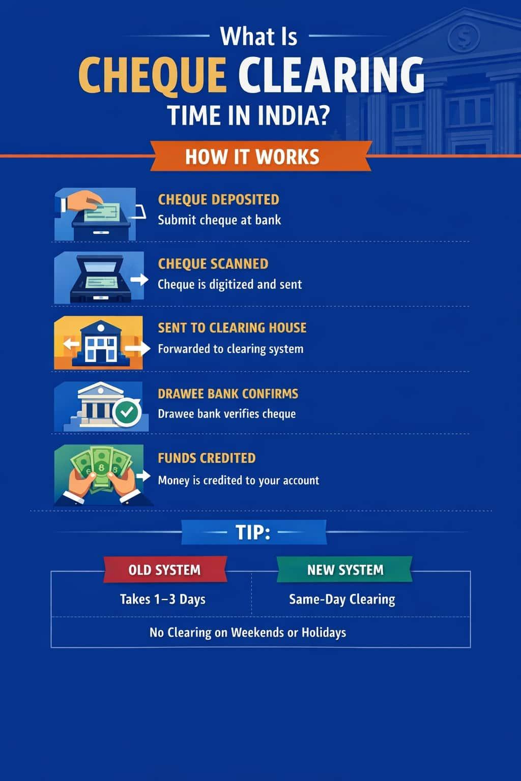 Cheque Clearing Time in India: New Timings for All Banks 2026